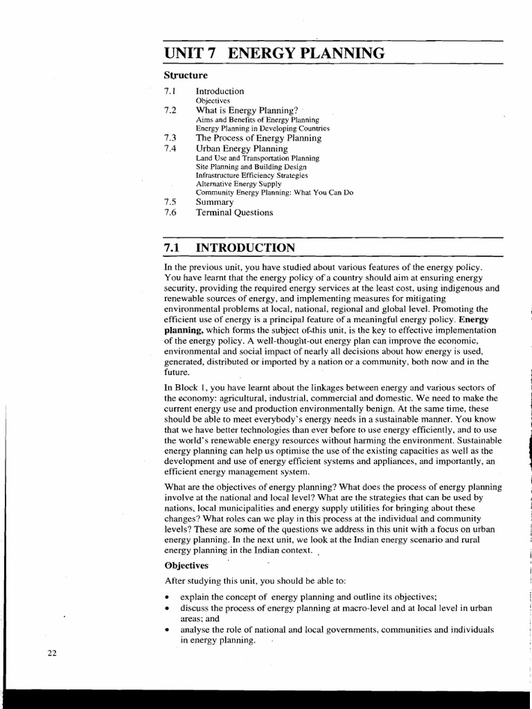 Energy Planning | PDF | Efficient Energy Use | Energy Conservation