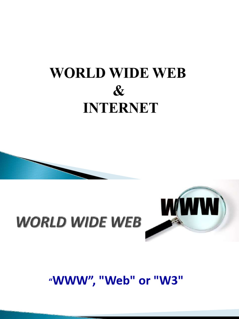And Internet Pdf World Wide Web Internet And Web