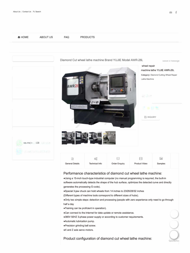 Wheel Machine | PDF | Numerical Control | Metalworking