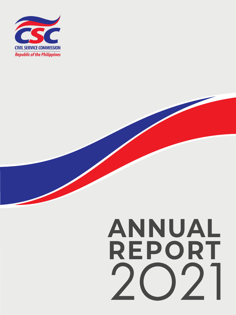 CSC 2021 Annual Report | PDF | Metro Manila | Human Resource Management