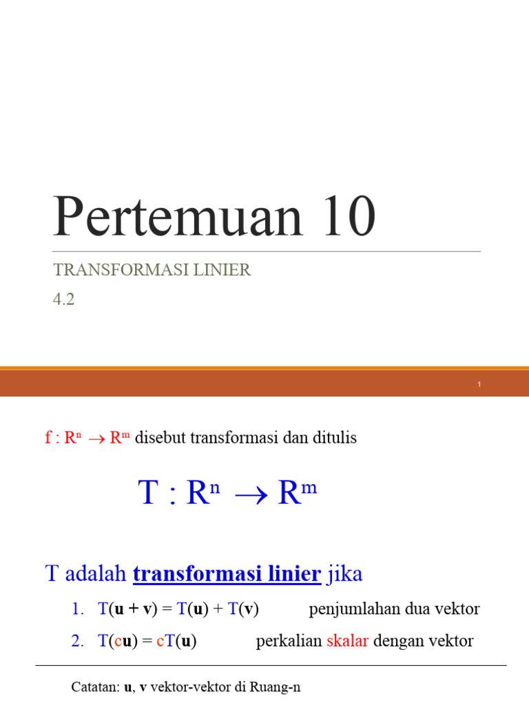 8 - Transformasi Linier | PDF