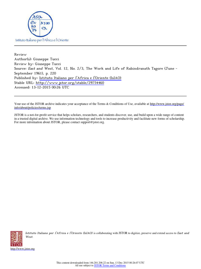 Istituto Italiano Per L'Africa E L'Oriente (Isiao) Is Collaborating ...