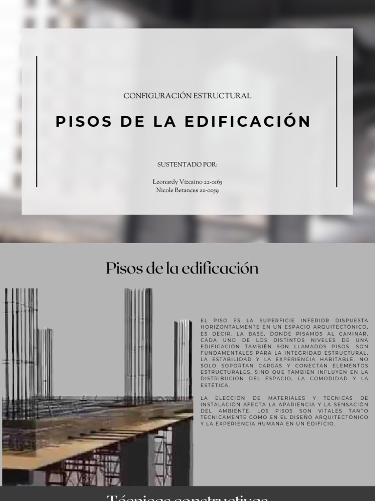Pisos de La Edificacion | PDF | Hormigón | edificio