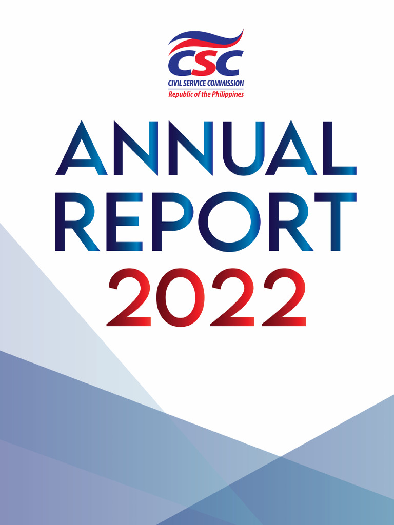 CSC 2022 Annual Report | PDF | Human Resource Management | Human Resources