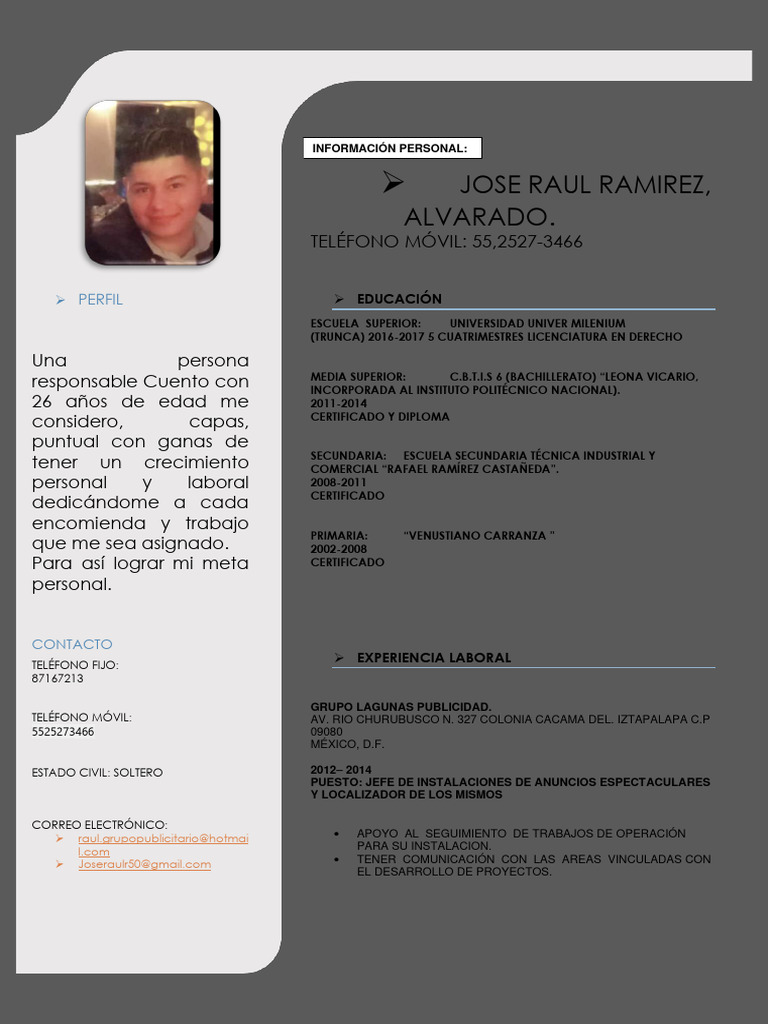 CV Raul Ramirez | PDF