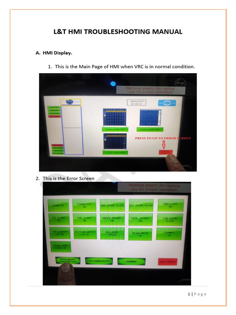 Hmi Troubleshooting Manual For LT | PDF | Programmable Logic Controller | Relay
