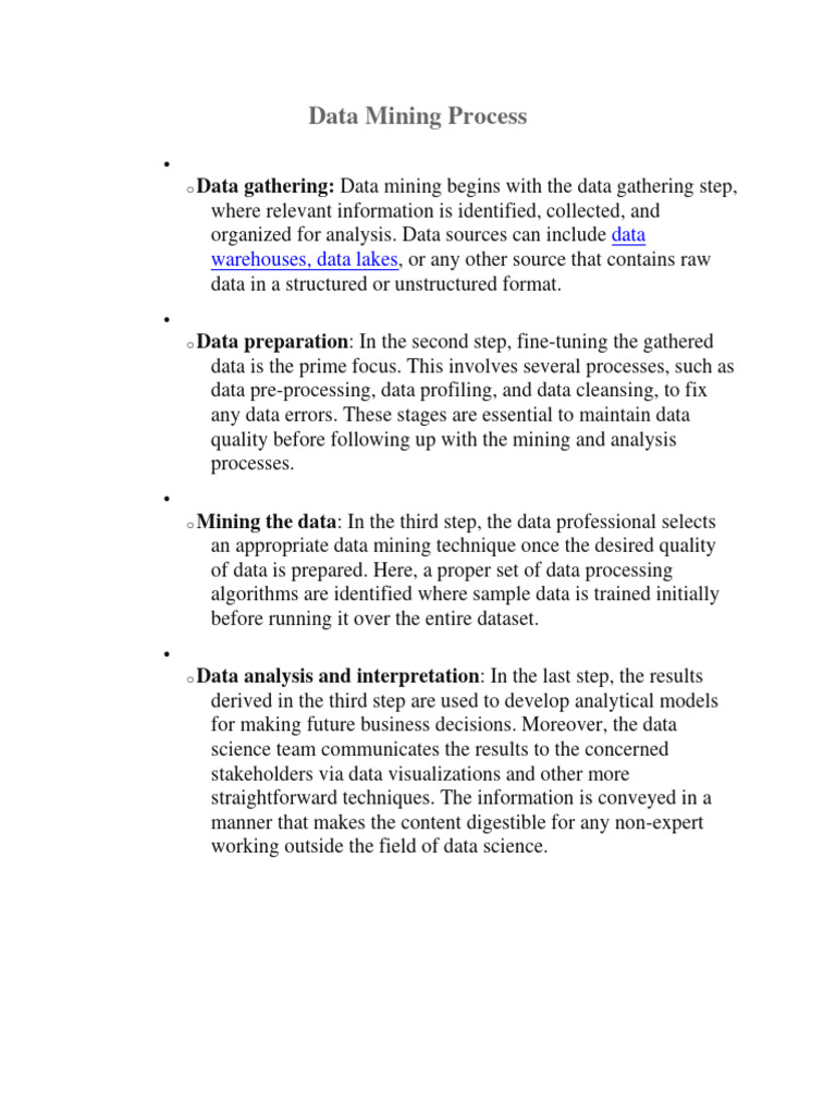 Data Mining Process Week3 | PDF | Statistical Classification | Machine Learning