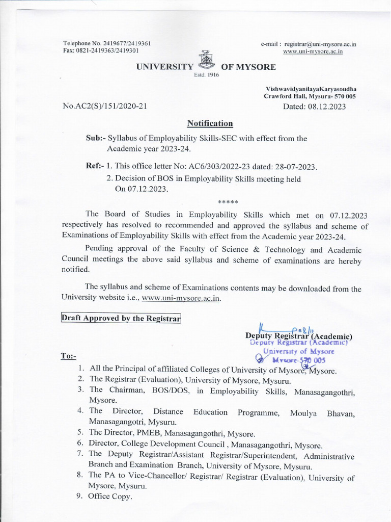 Employability Skills-Sec Notification Syllabus-23 | PDF | Nonverbal Communication | Learning