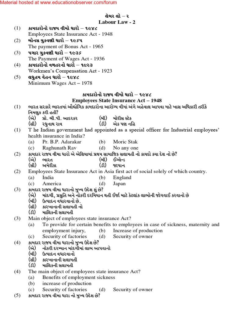 Overview of Indian Labour Laws | PDF | Employment | Employee Benefits