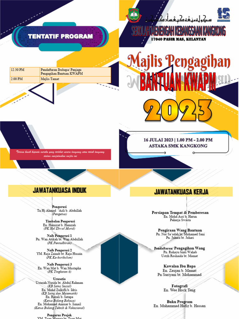 Buku Program Bantuan Kwapm 2023 | PDF