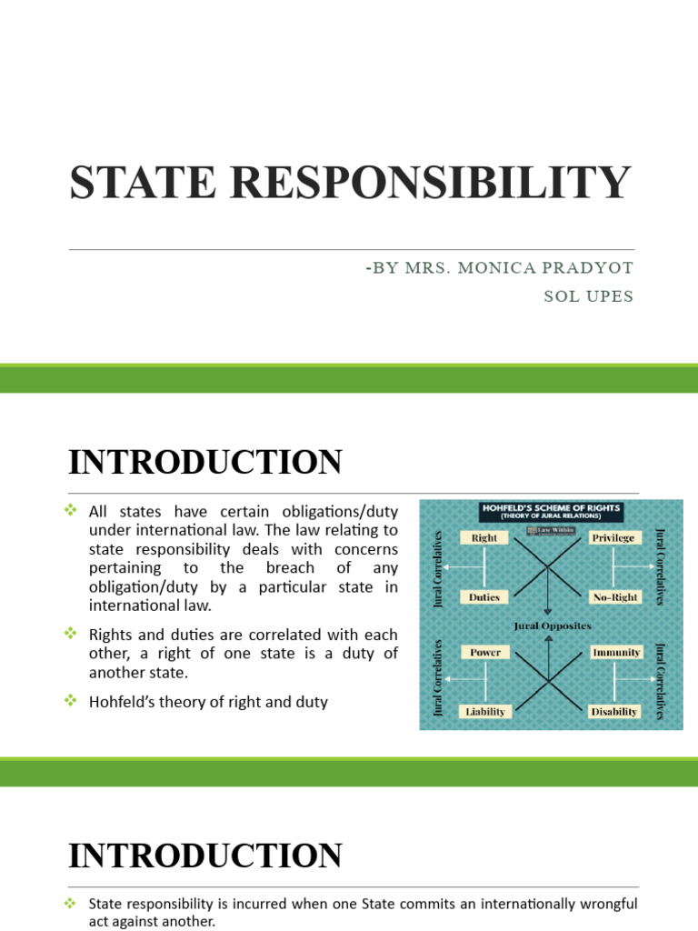 State Responsibility | PDF | Sandinista National Liberation Front | Nicaragua