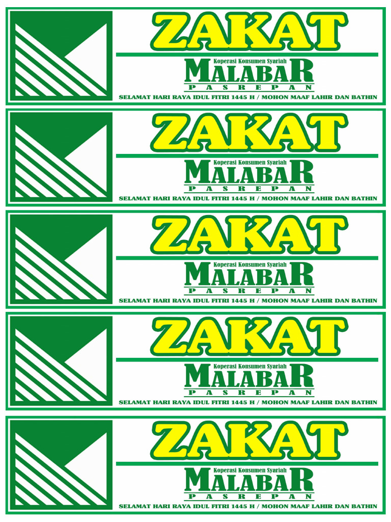 Print Stiker Zakat 1445 | PDF