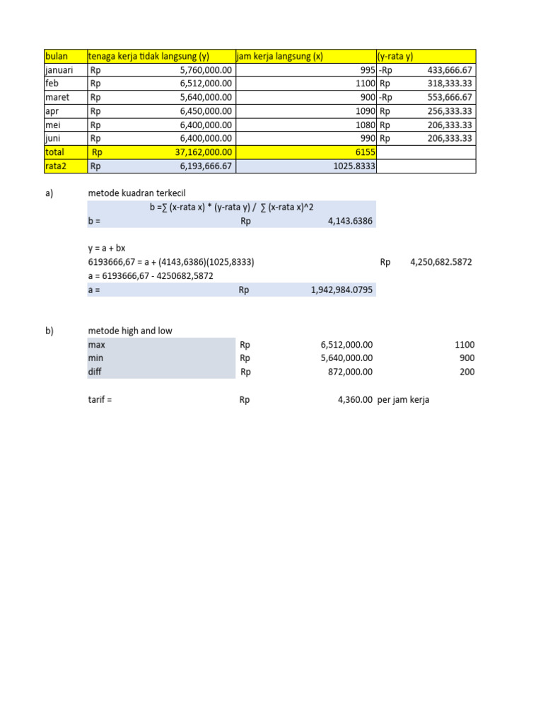 Hitungan Materi Cost Acc | PDF