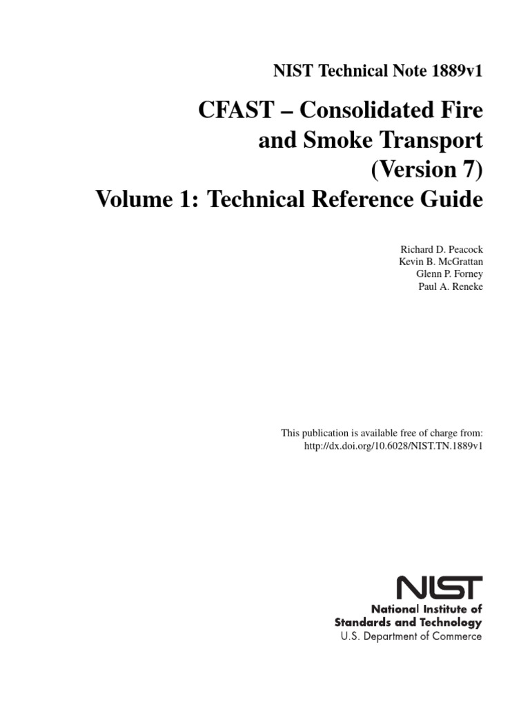 CFAST - Consolidated Model of Fire Growth and Smoke | PDF | Gases | Heat