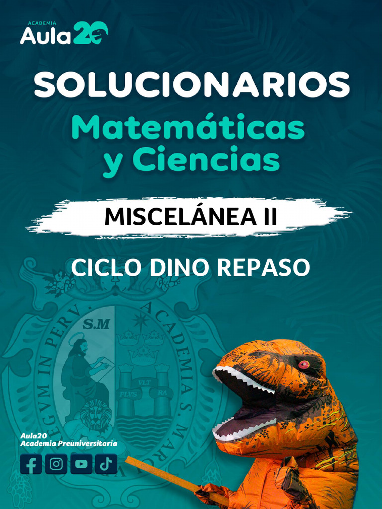 Solucionario Repaso Miscelánea II - Oficial | PDF | Enlace químico | Hidrógeno