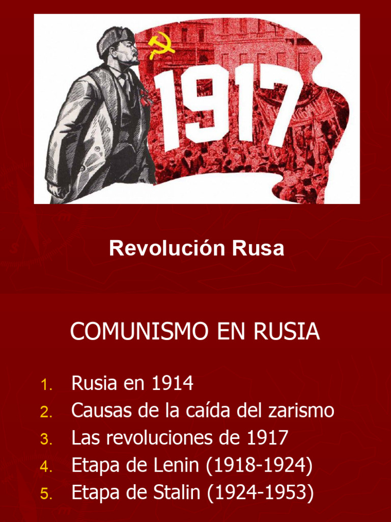 Revolución Rusa | PDF | revolución rusa | Vladimir Lenin