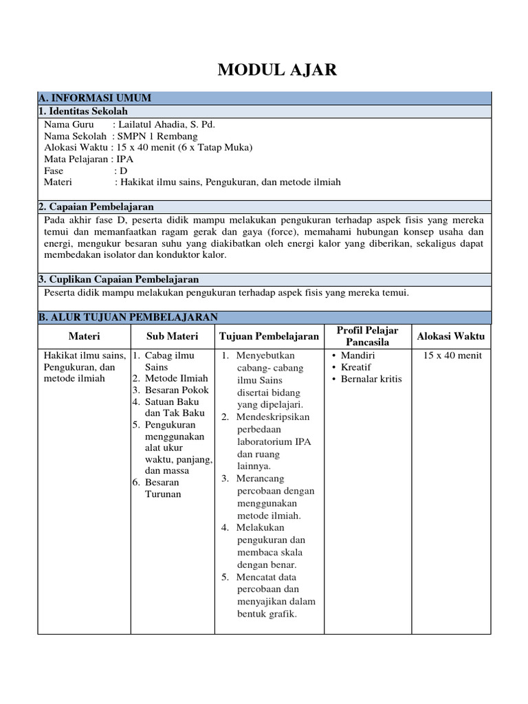 Besaran Dan Pengukuran MA | PDF | Karier & Perkembangan | Sains & Matematika