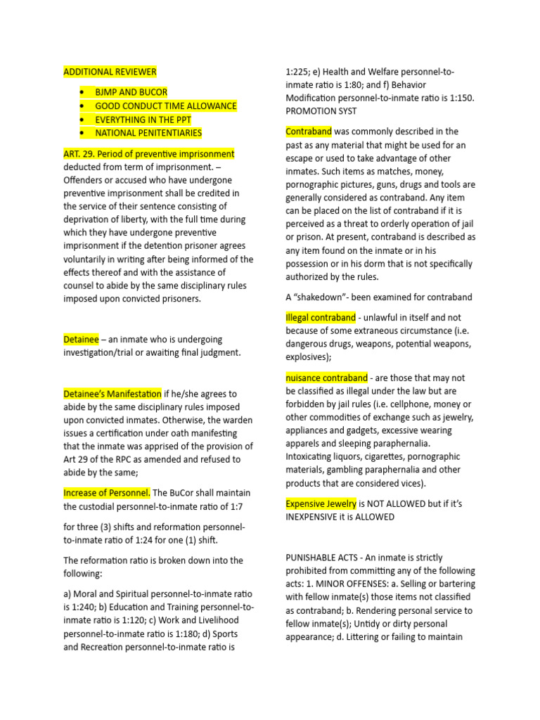 Additional Reviewer Insti | PDF | Prison | Detention (Imprisonment)