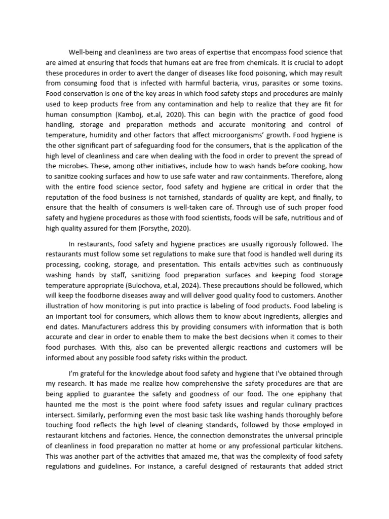 Food Safety | PDF | Food Safety | Hygiene