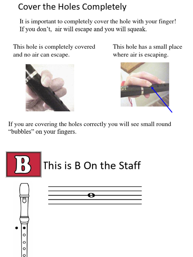 Recorder Fingering and Song Guide | PDF