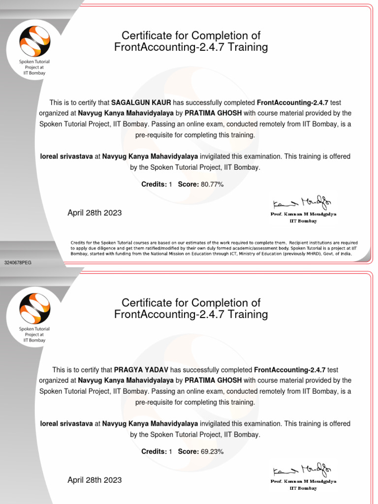 FrontAccounting Training Success | PDF