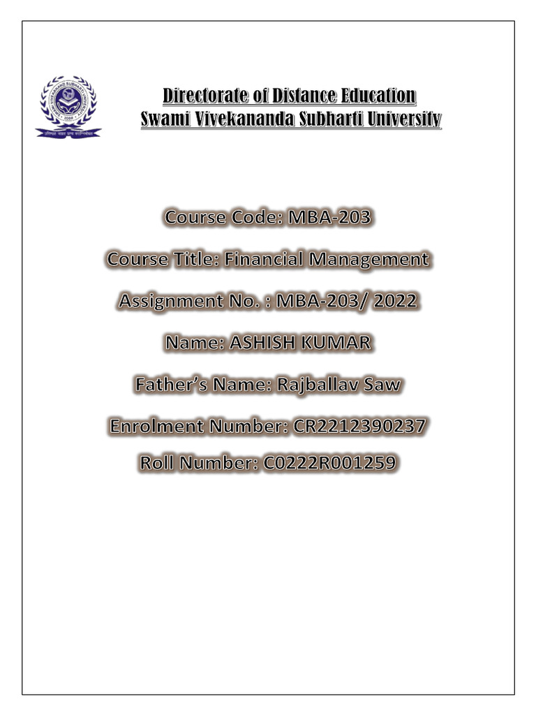 203 | PDF | Capital Structure | Cost Of Capital