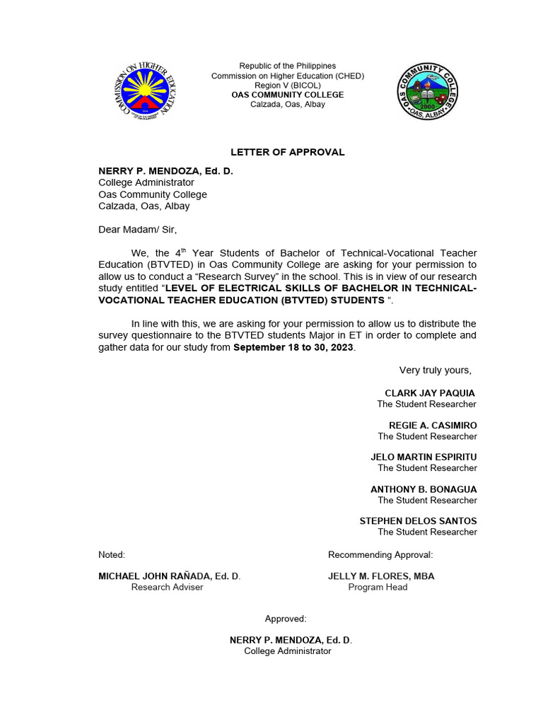 Approval letter | PDF