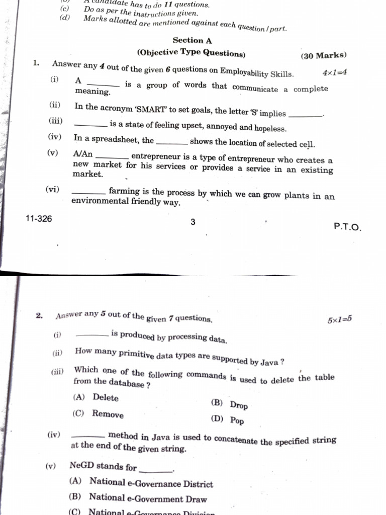 IT QP 2024 Set 4 | PDF