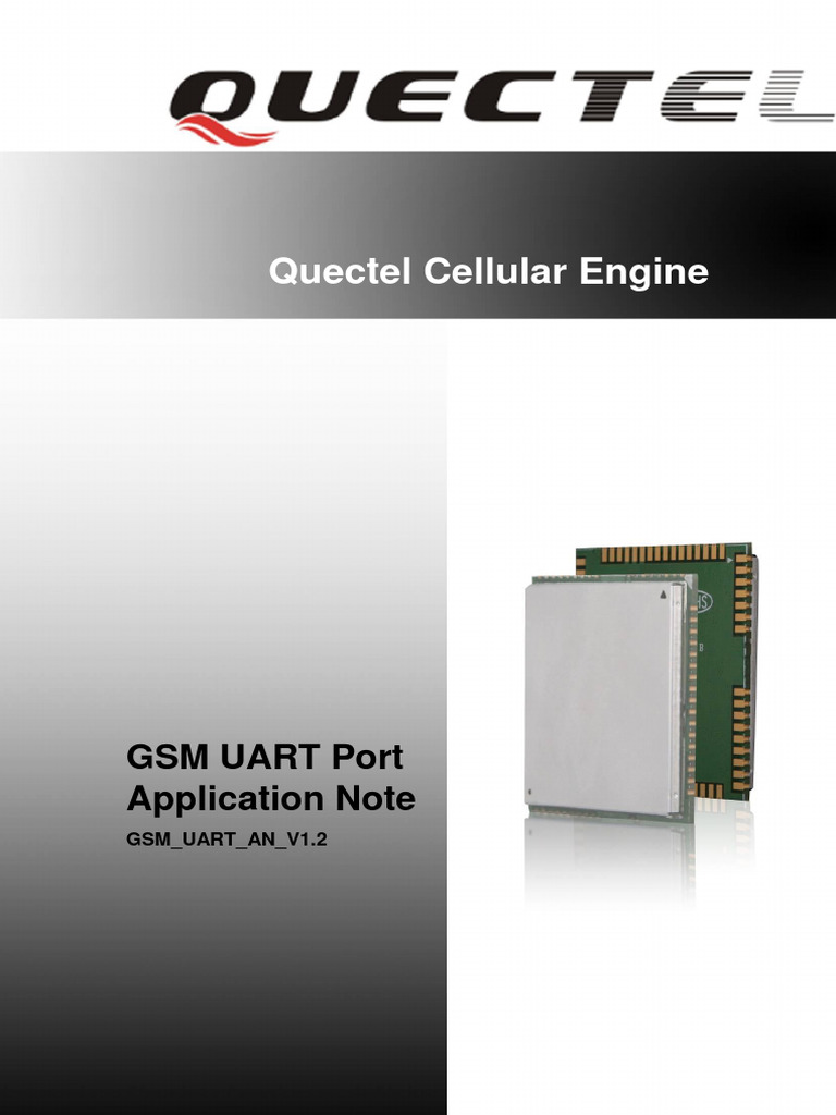 Quectel GSM UART Application Note V1.2 | PDF | Electrical Engineering | Information And ...