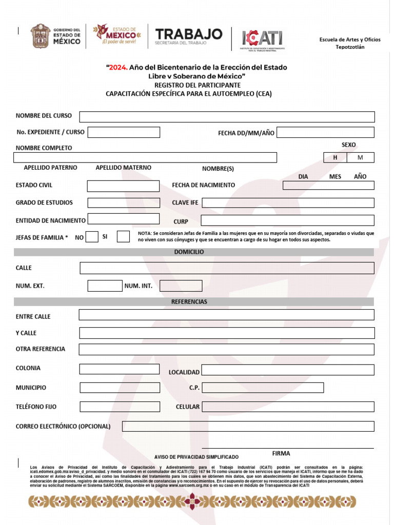 Registro de Participantes Nuevo Formato CORRECTO 2024 - 031324 | PDF ...