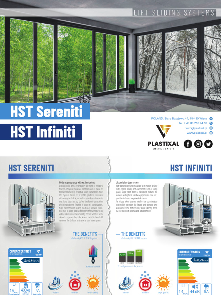 HST Sereniti & HST Infiniti EN | PDF | Window | Door