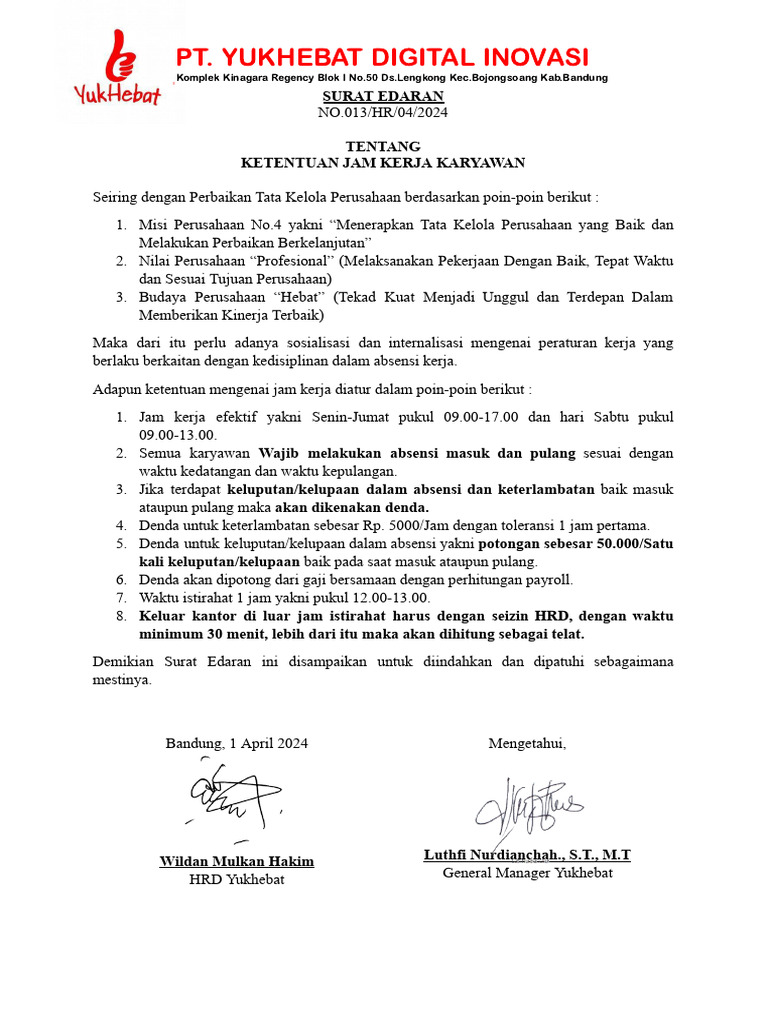 Surat Edaran 013 | PDF | Pengelolaan Keuangan & Uang