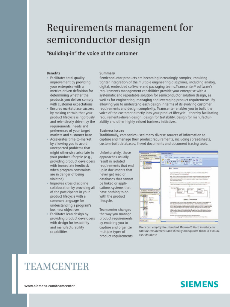Requirements Management For Semiconductor Design | PDF | Product ...