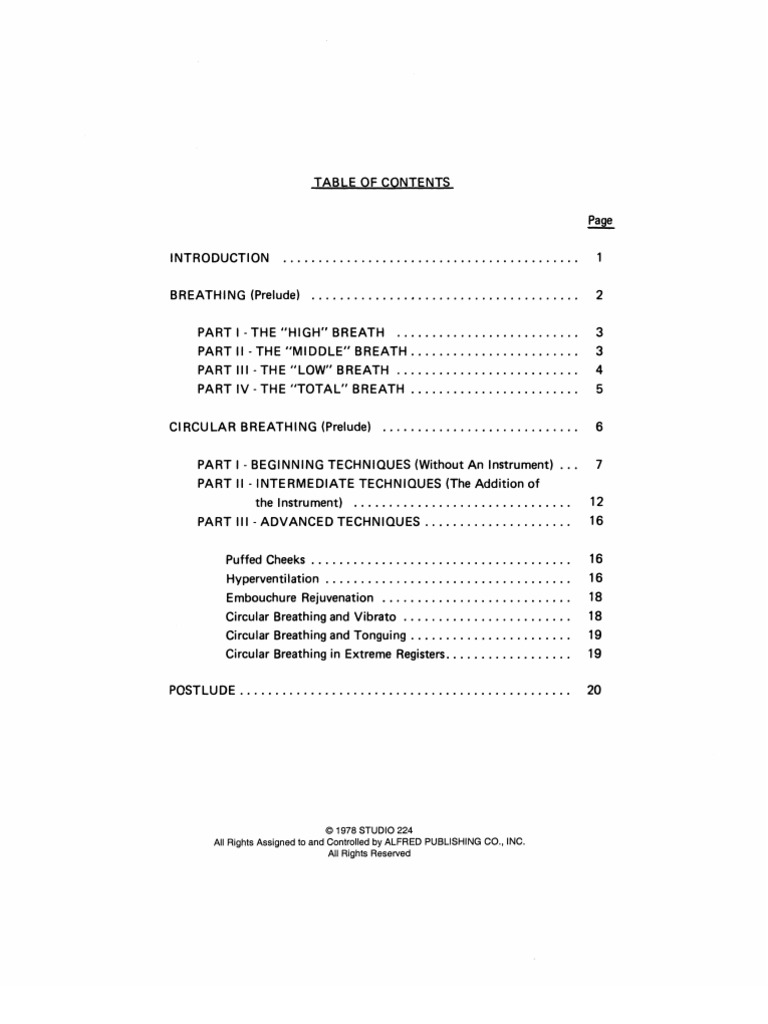 Circular Breathing | PDF