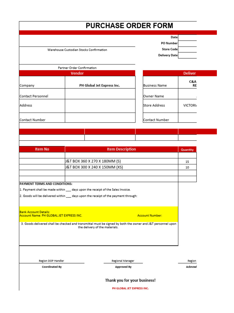 F-Victoria Dop Po Form | Download Free PDF | Receipt | Business