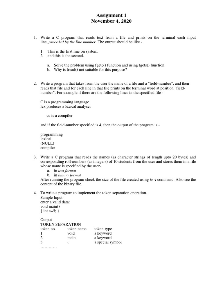 Assignment 1 | PDF | Computers