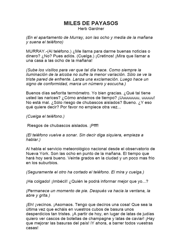 Miles de Payasos | PDF