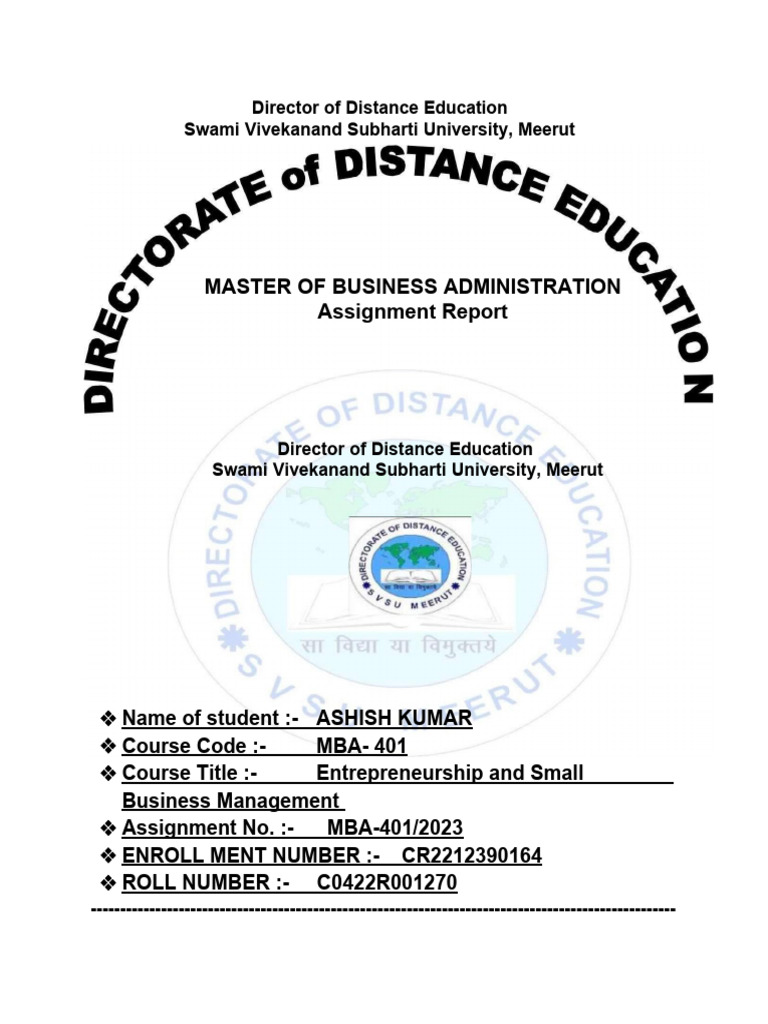 Entrepreneurship vs. Small Business Management | PDF | Entrepreneurship ...