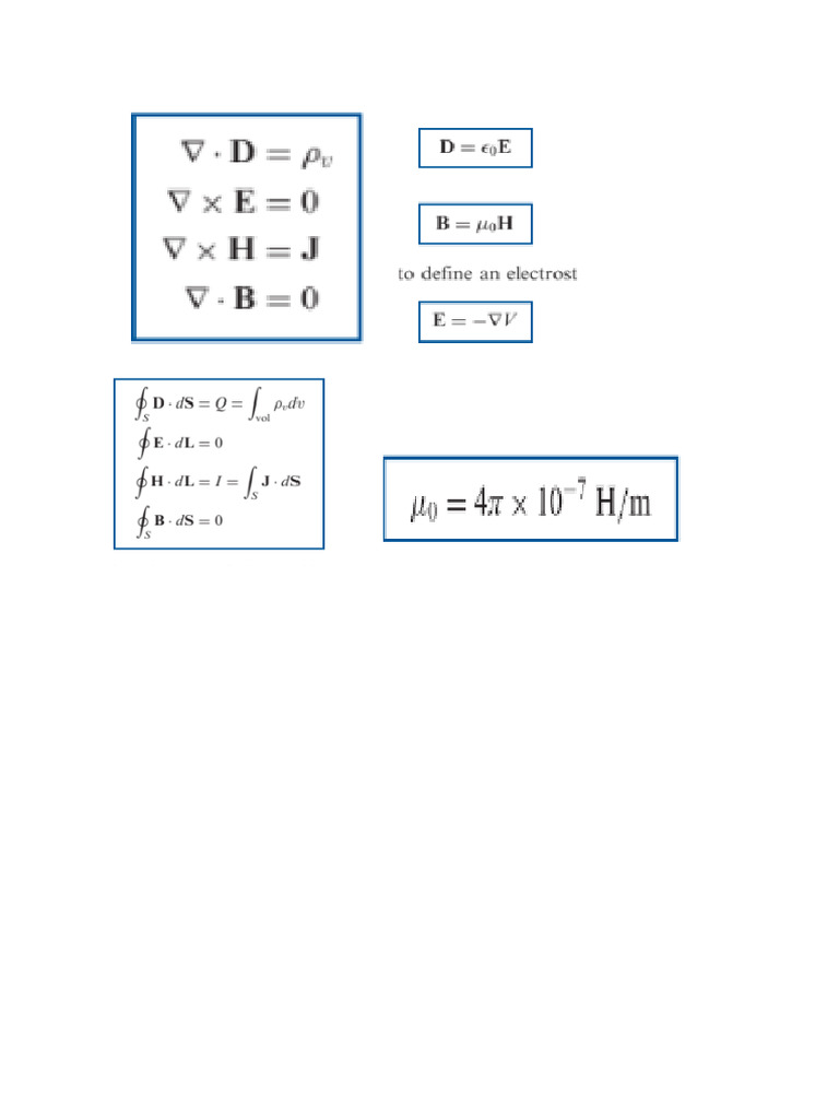 Formulario Campos Electromagneticos | PDF