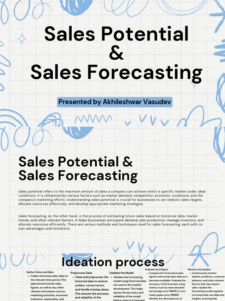 Understanding Sales Potential and Forecasting | PDF | Pricing | Forecasting