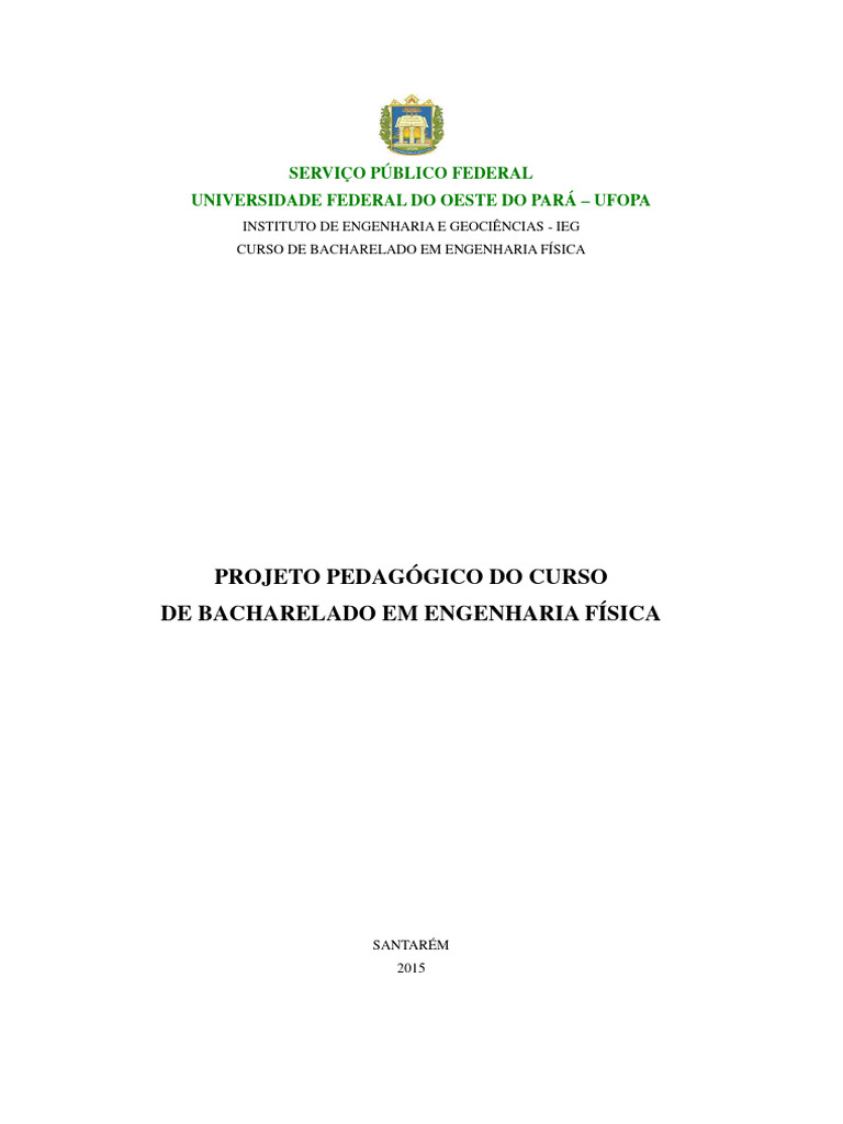 PPC Eng - Fis Final | PDF | Engenharia | Science