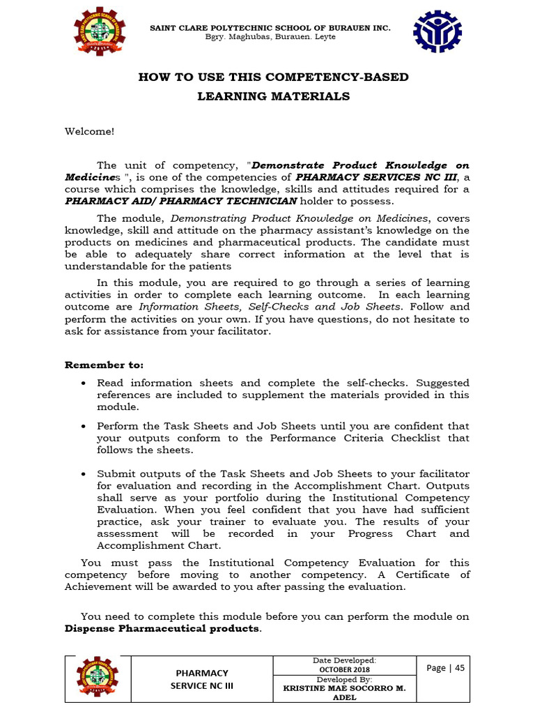 CBLM 2 Final | PDF | Over The Counter Drug | Prescription Drugs