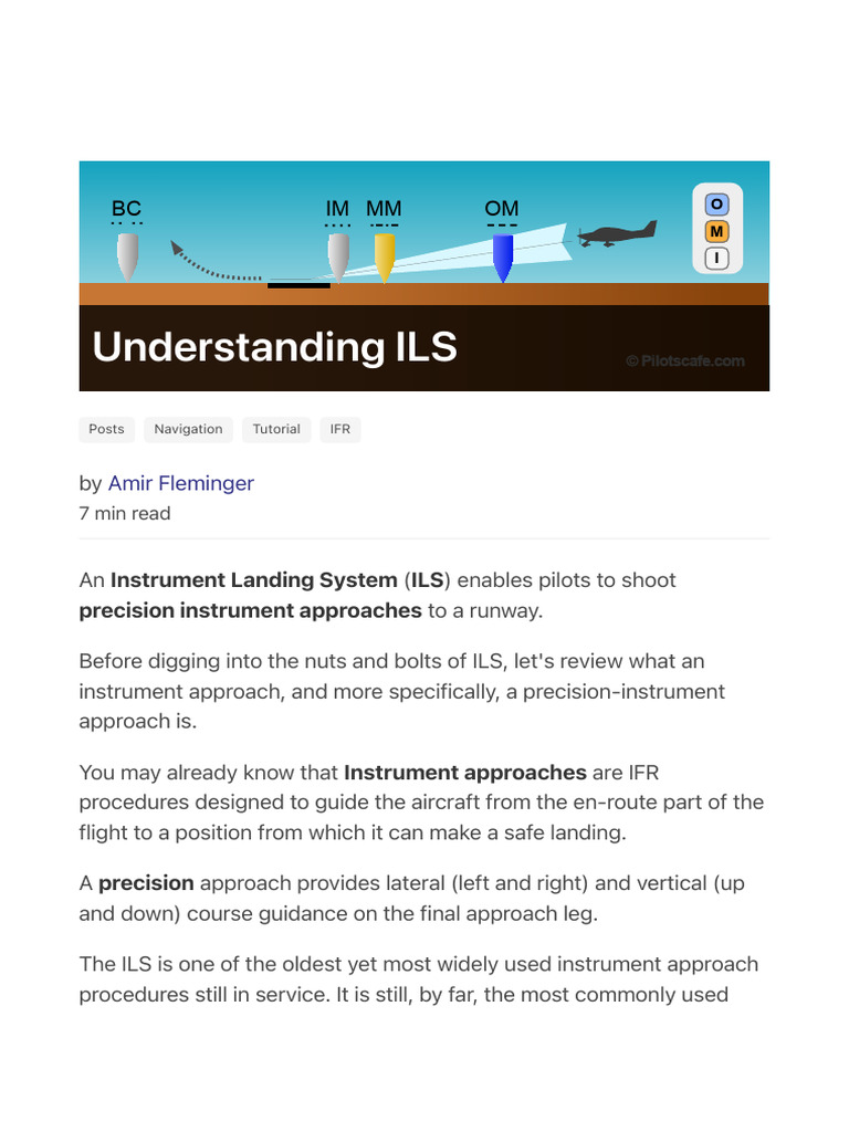 Understanding ILS | PDF | Aviation | Wireless