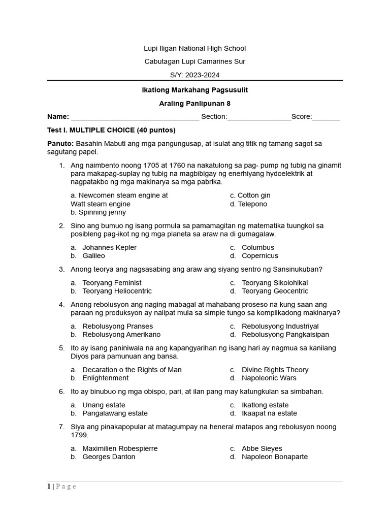 Periodical Examination | PDF