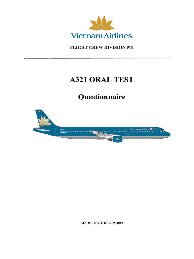 A321 Memory Oral Test | PDF | Landing Gear | Aircraft Flight Control System