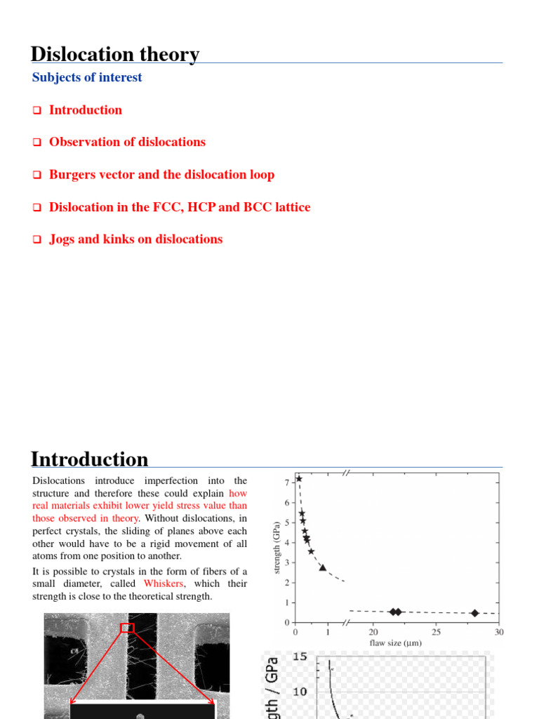 Dislocation Theory | PDF | Dislocation | Crystal Structure