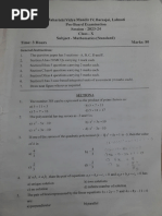 Dav Maths Pre-Board Question Paper | PDF