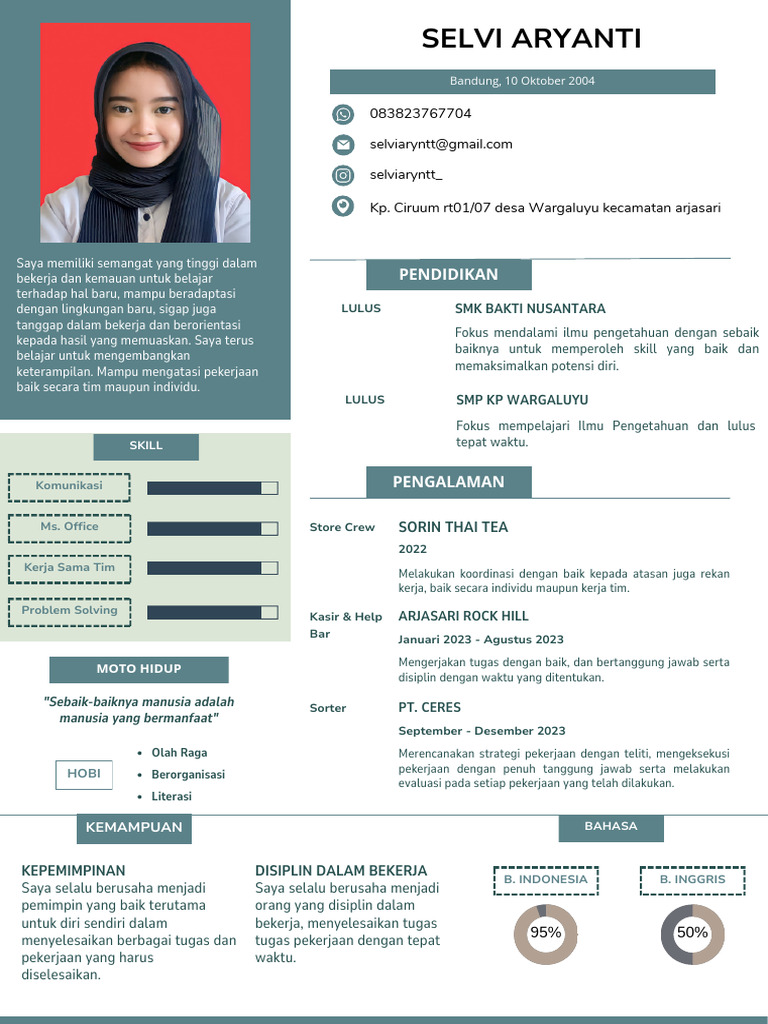 CV - Selvi Aryanti | PDF