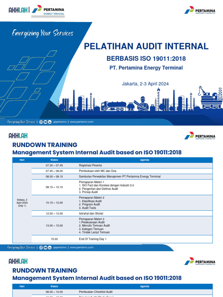 Materi Pelatihan Internal Audit | PDF