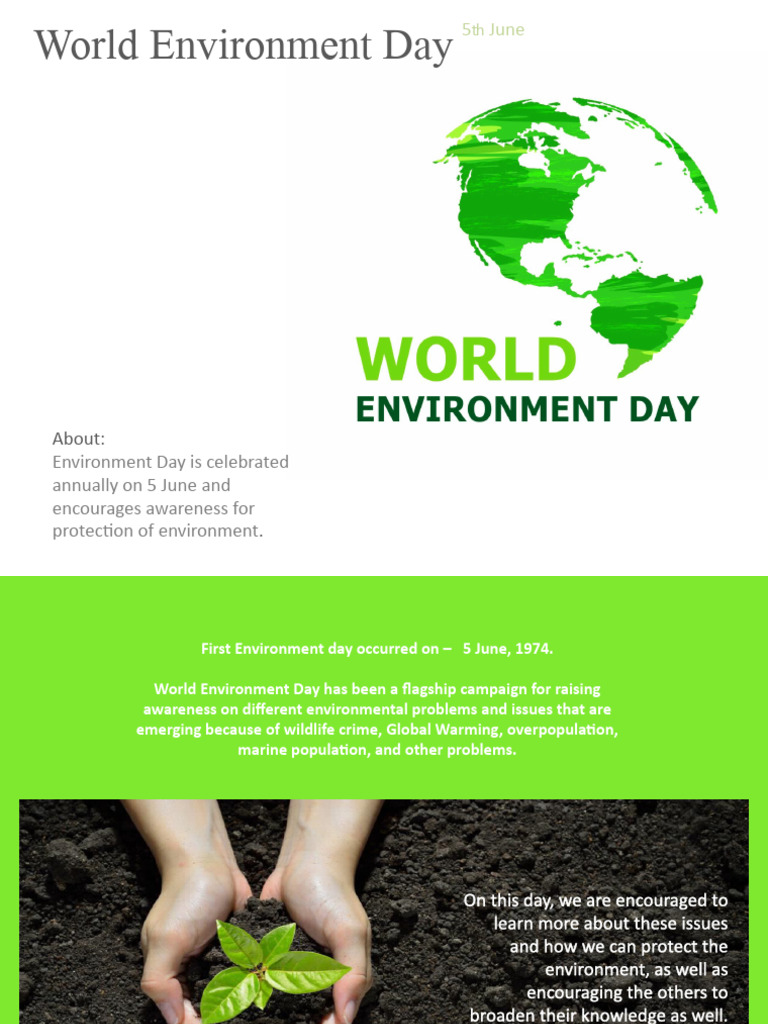 World Environment Day | PDF | Natural Environment | Deforestation